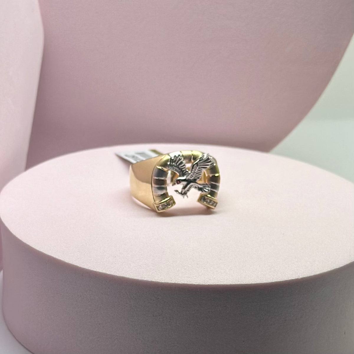 Real 18K Yellow Gold - Gents Falcon Ring (Size 10.5) – Sana Jewellers