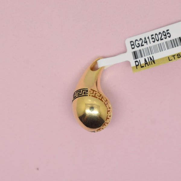 18K Yellow Gold - Versace Tear Drop Locket – Sana Jewellers
