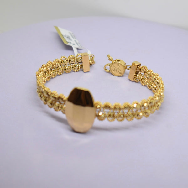 *NEW* 18K Gold - Dorica 3 Line Color Bangle – Sana Jewellers