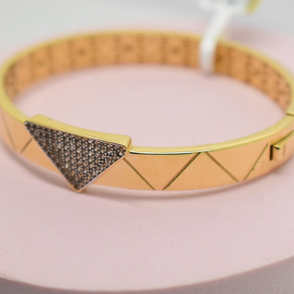 Real 18K Yellow Gold - PRADA Bangle (Size 16) – Sana Jewellers