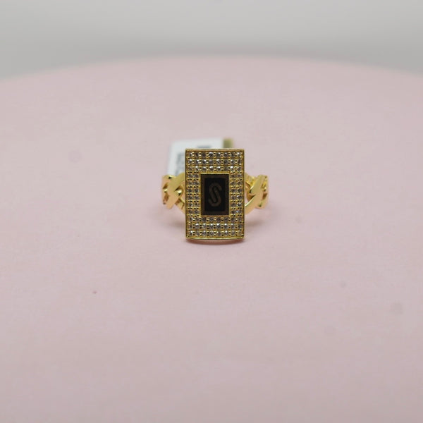18K Yellow Gold - Monaco Stone Ring – Sana Jewellers