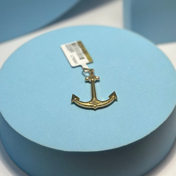 Real 18K Yellow Gold - Large Anchor Locket – Sana Jewellers