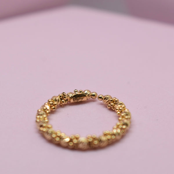 Real 18K Yellow Gold - Dorica Ring – Sana Jewellers