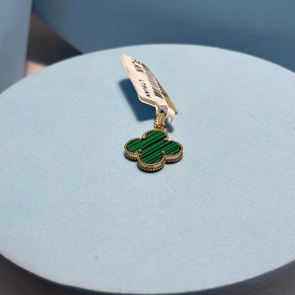 18K Yellow Gold - SJVC 15mm Green Locket – Sana Jewellers